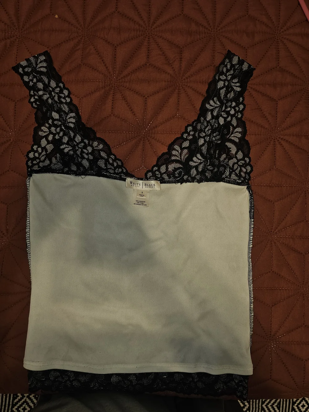 White House Black Market | Tops | White House Black Market Black Lace ...